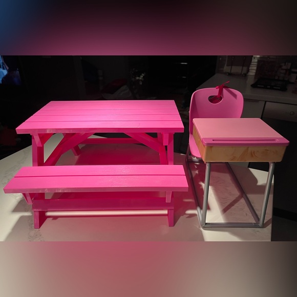Our Generation | Toys | Nwt Our Generation Desk For 8 Doll Plus Pink ...